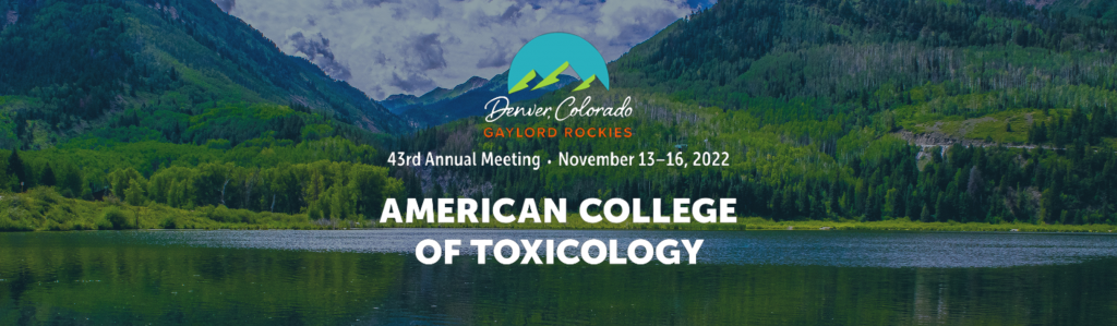 We’ll be at the American College of Toxicology Meeting from Nov 13-16 ...